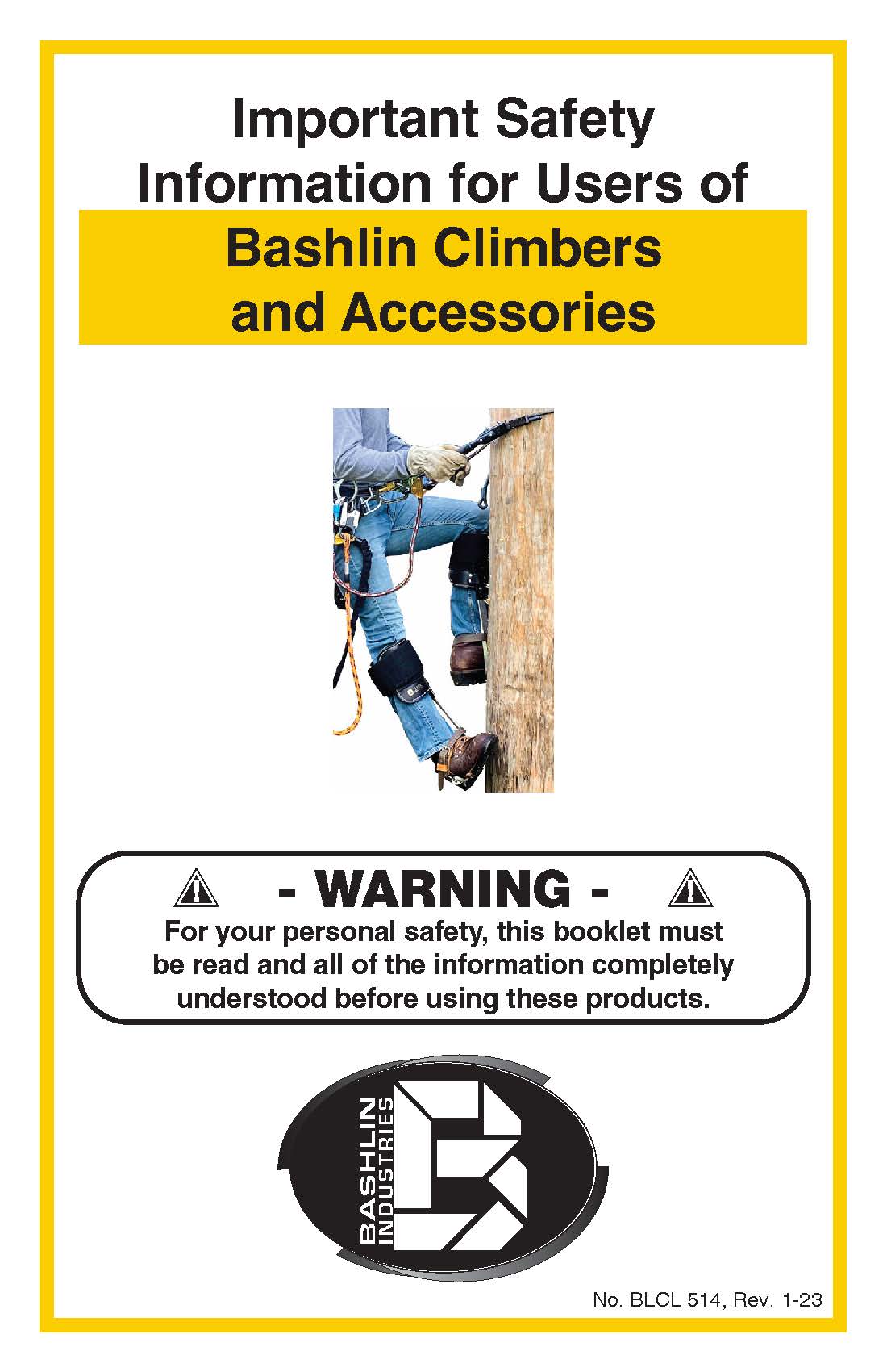 BD16B Steel Climbers - Bashlin Industries, Inc.